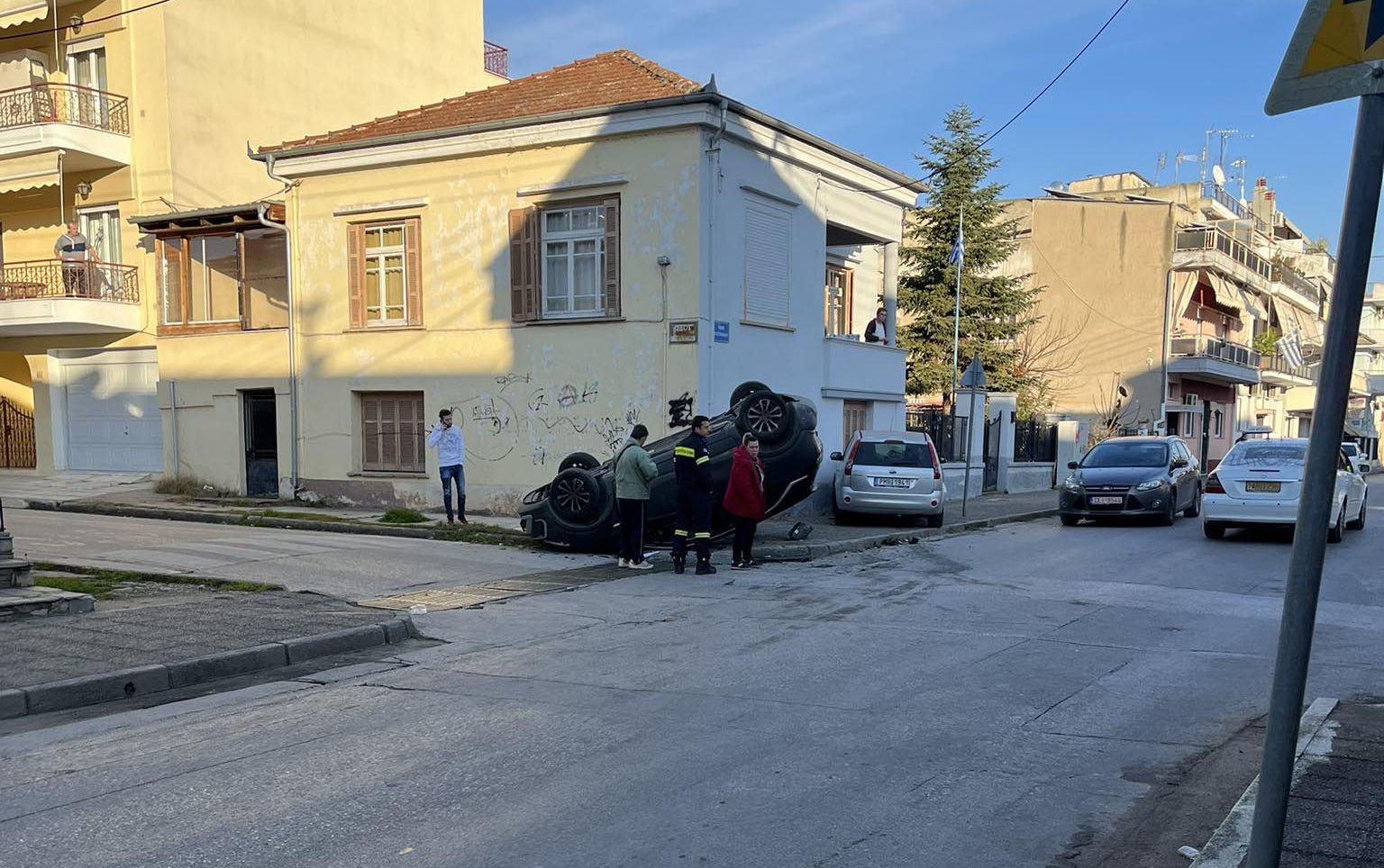 Δράμα: Ένα ακόμη τροχαίο στην Ιουστινιανού | Alpha-news.gr